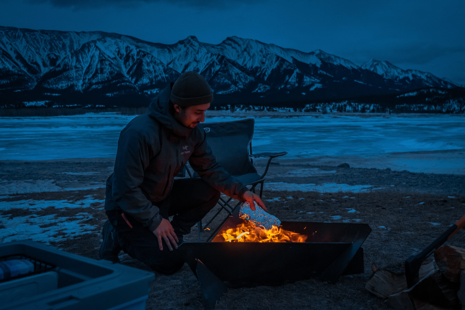 Large CORTEN Fire. - H Bee Fire